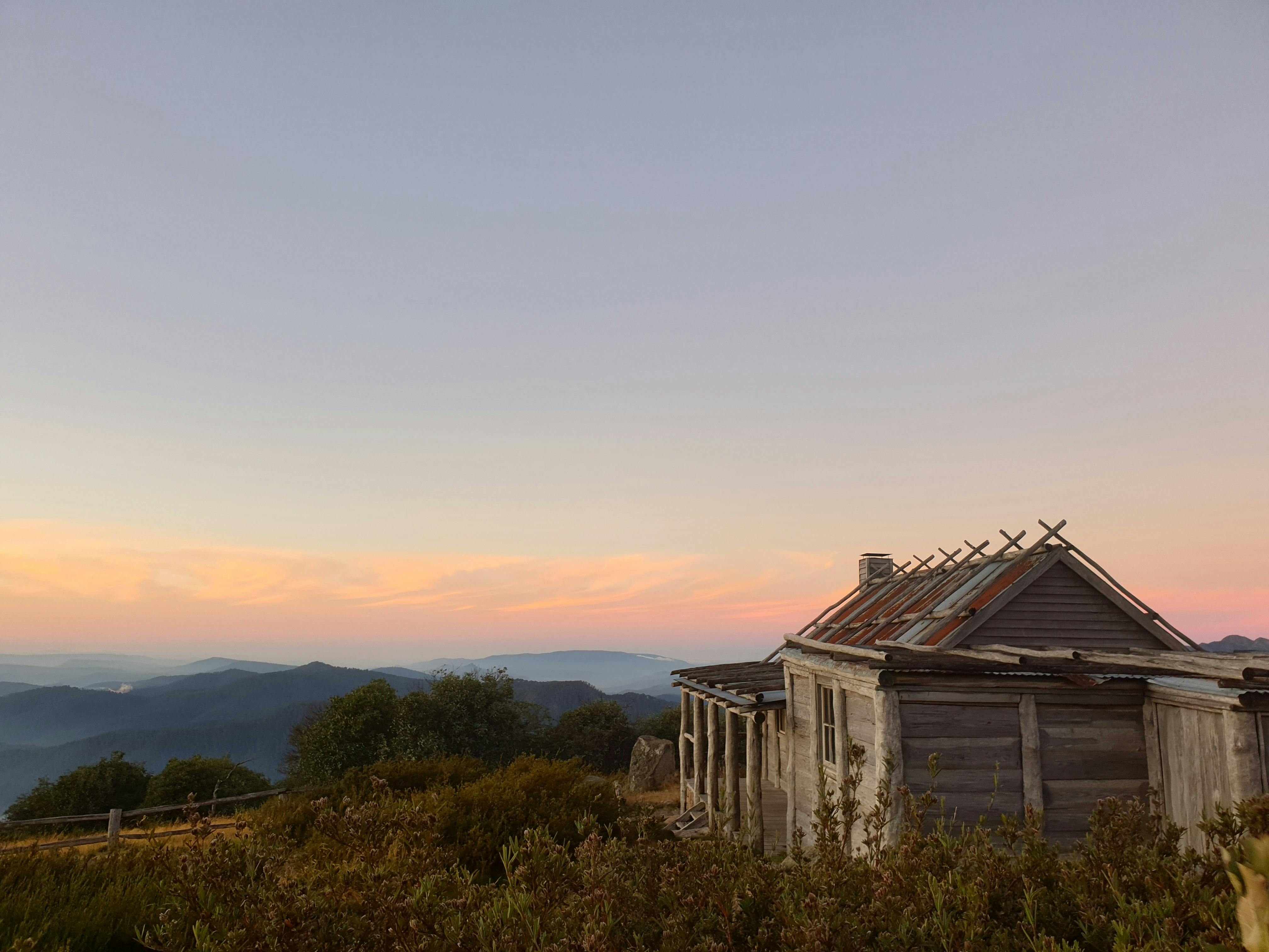 Craigs Hut Sunset - Victoria's High Country